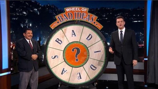 Wheel of Bad Ideas - Gum Swap | Jimmy Kimmel Live!
