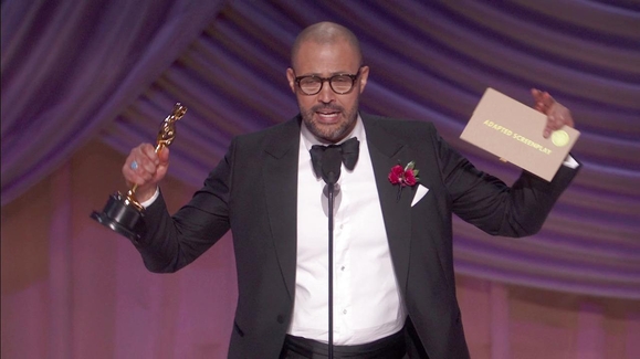 AMERICAN FICTION Accepts the Oscar for Writing (Adapted Screenplay ...